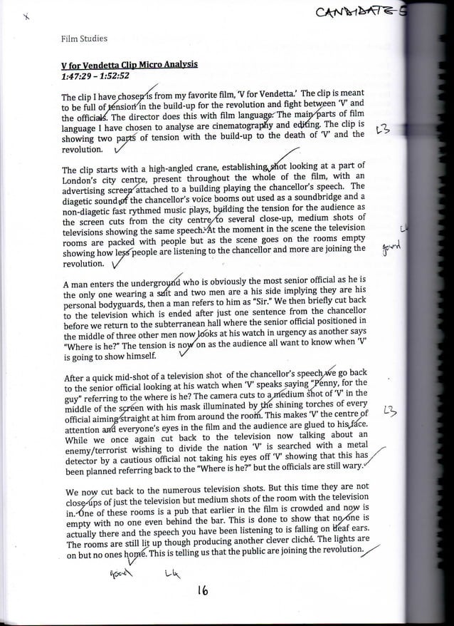 GCSE Film Studies: Micro analysis examples | PDF