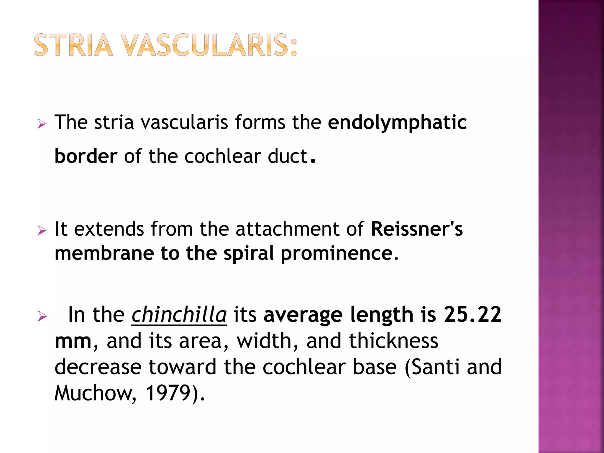 Micro anatomy of cochlea humans and animals | PPTX