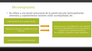 Microangiopatia diabetica | PPTX