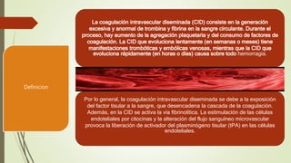 Microangiopatia Trombotica y Sindrome de Coagulacion Intravascular ...