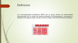 Microangiopatia Trombotica y Sindrome de Coagulacion Intravascular ...