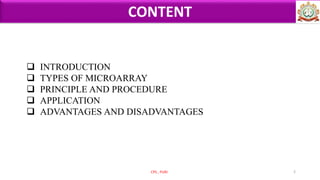 principles underlying microarray technology, explores the various types of microarrays, and ...
