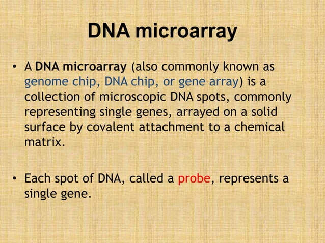 Microarray | PPTX
