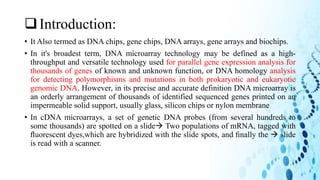 DNA MICROARRAY TECHNOLOGY FOR PRINCIPLE OF DRUG DISCOVERY | PPTX