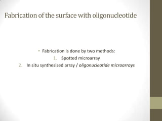 Microarray by dr.prabhash | PPTX