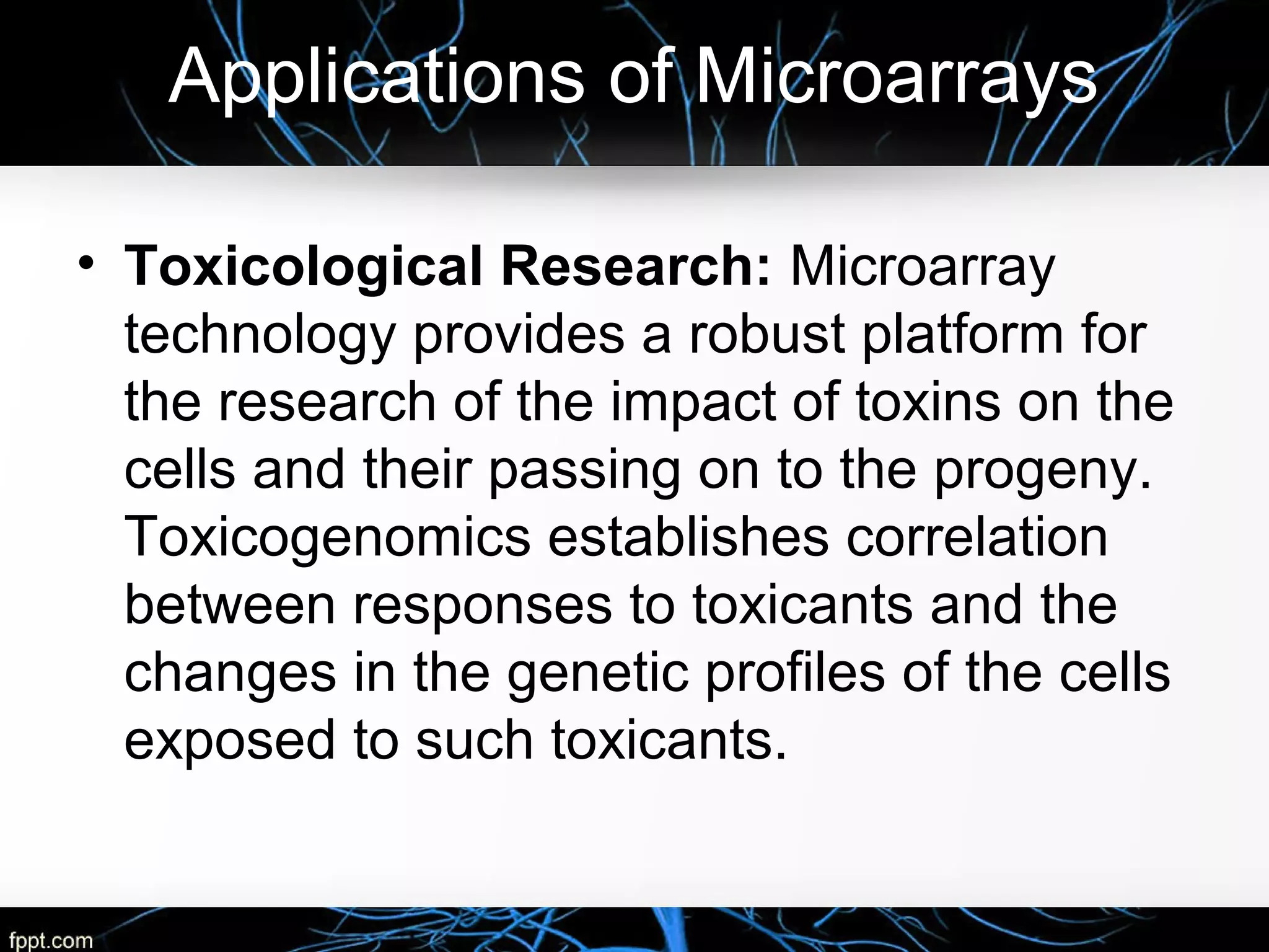 Microarray(cell biology) | PPT