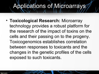 Microarray(cell biology) | PPT