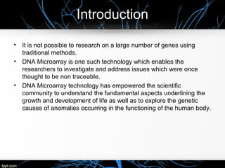 Microarray(cell biology) | PPT