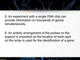 Microarray(cell biology) | PPT