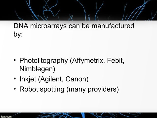 Microarray(cell biology) | PPT