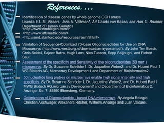 Microarray CGH | PPTX