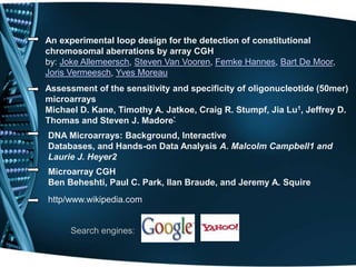 Microarray CGH | PPTX