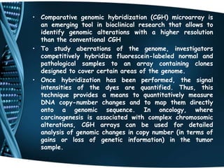 Microarray CGH | PPTX