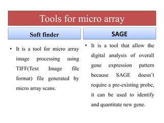 Microarray data analysis _ by Ritesh Kumar | PPTX