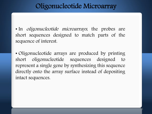 Microarray (DNA and SNP microarray) | PPTX | Chemistry | Science