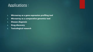 DNA microarray ppt | PPTX