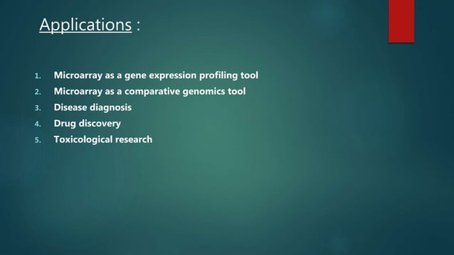 DNA microarray ppt | PPTX | Biological Sciences | Science