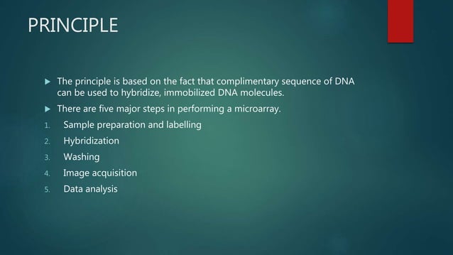 DNA microarray ppt | PPTX | Biological Sciences | Science