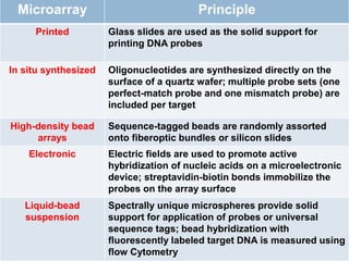 Microarray profiling by ujjwal sirohi | PPTX