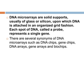 Microarray profiling by ujjwal sirohi | PPT