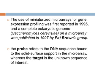 Microarray profiling by ujjwal sirohi | PPT