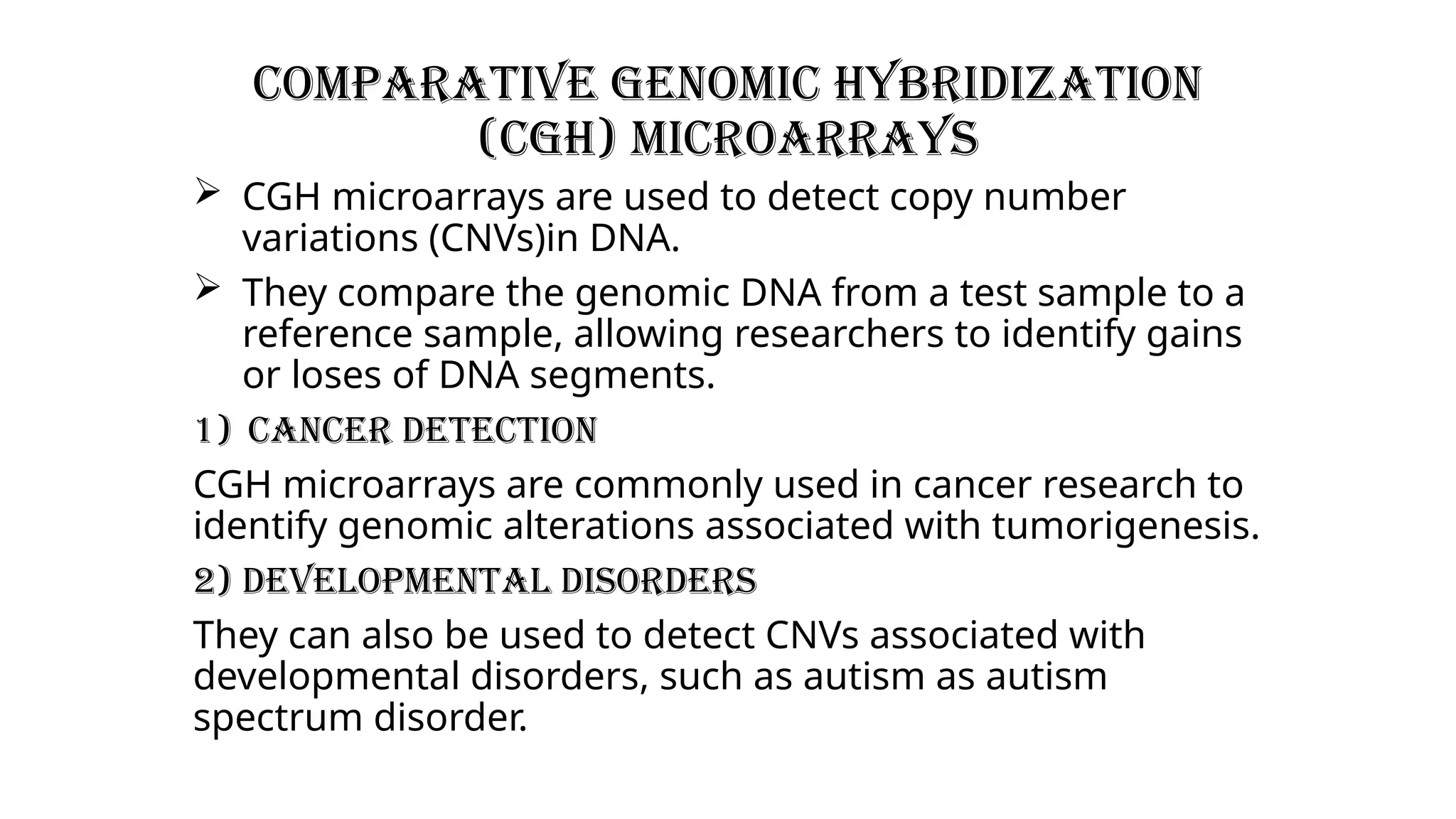 MICROARRAYS - Bioinformatics and Genetic Engineering | PPTX | Biological Sciences | Science