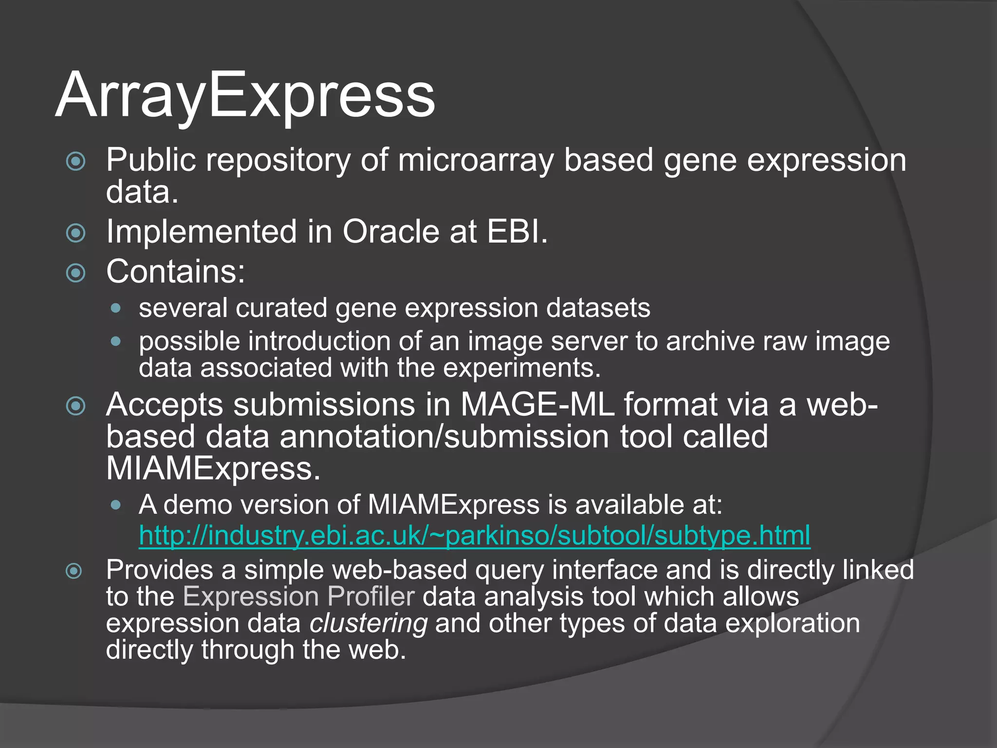 Microarrays Databases.pptx