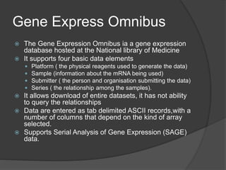 Microarrays Databases.pptx