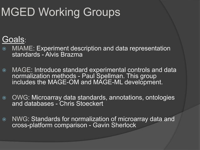 Microarrays Databases.pptx | Databases | Computer Software and Applications Microarrays Databases.pptx | Databases | Computer Software and Applications
