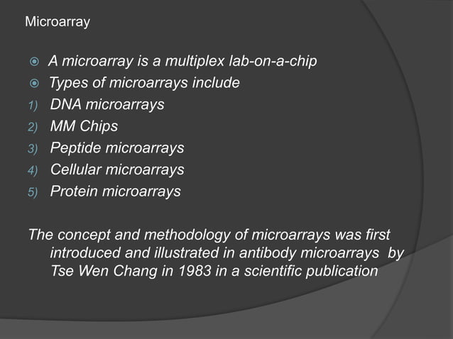 Microarrays Databases.pptx | Databases | Computer Software and Applications Microarrays Databases.pptx | Databases | Computer Software and Applications