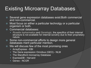 Microarrays Databases.pptx