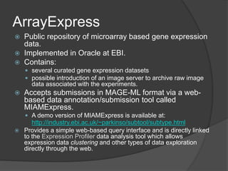 Microarrays Databases.pptx