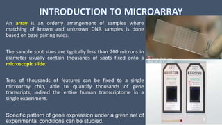 Microarray and sds page | PPTX
