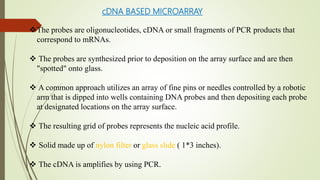 DNA MICROARRAY TECHNIQUES | PPTX