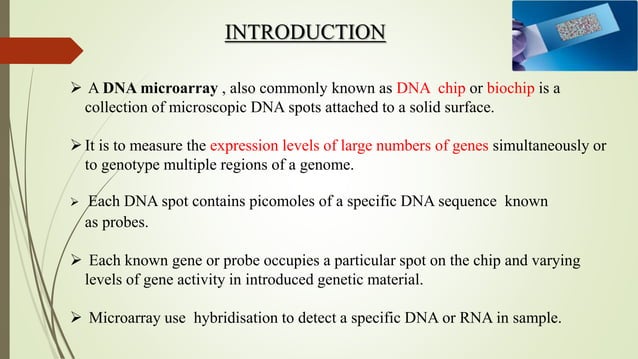 DNA MICROARRAY TECHNIQUES | PPTX