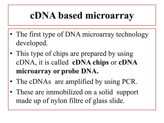 Microarray technique | PPTX