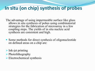 Microarray technology, biochip, DNA chip | PPTX