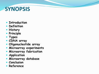 Microarray technology, biochip, DNA chip | PPTX