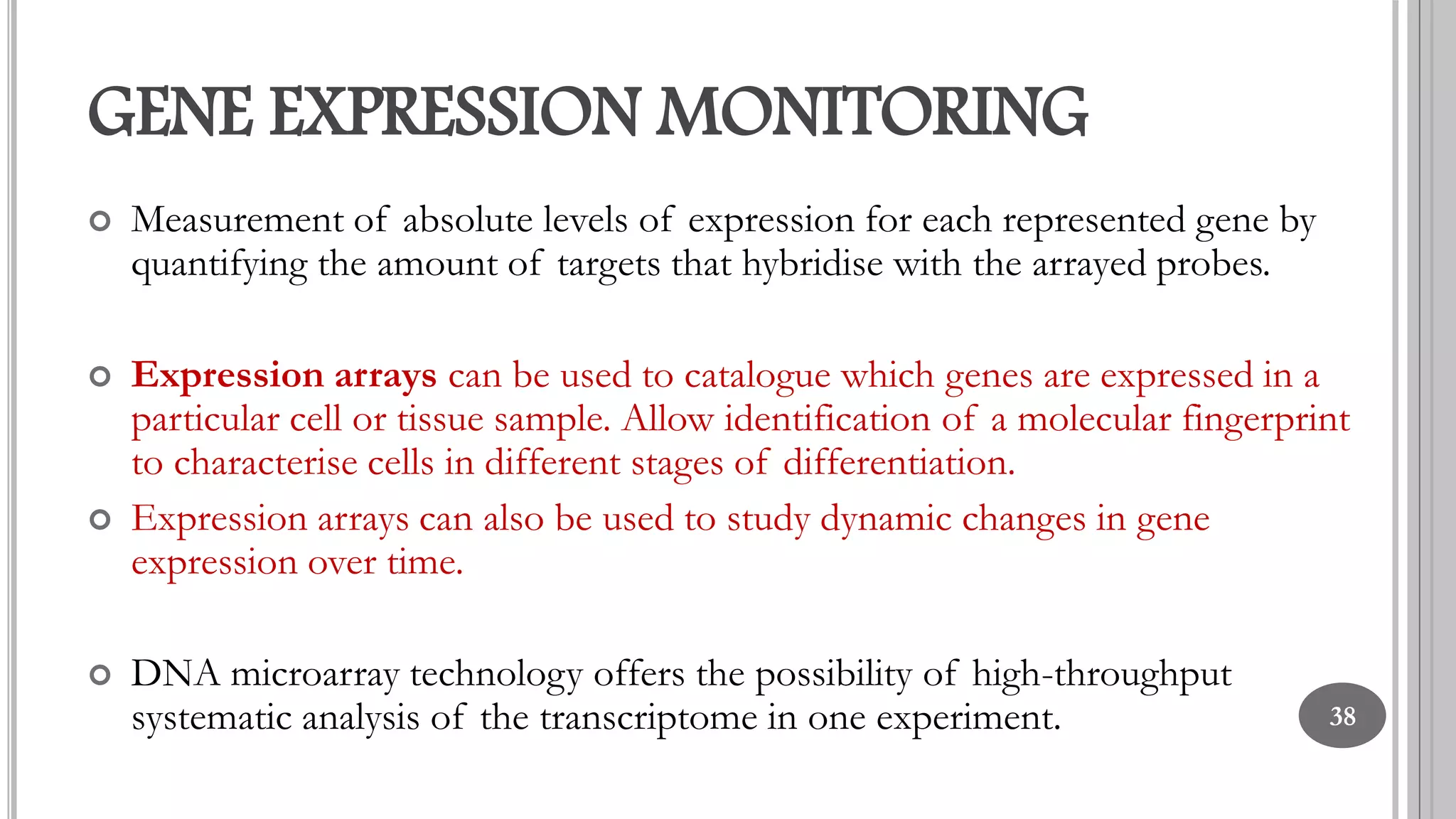 Microarray technology and applications | PPTX