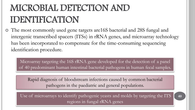Microarray technology and applications | PPTX