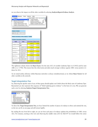 Microarray Analysis with BayesiaLab | PDF