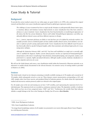 Microarray Analysis with BayesiaLab | PDF