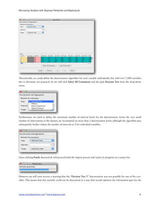 Microarray Analysis with BayesiaLab | PDF