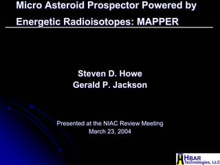 Micro asteroidprospector | PPT