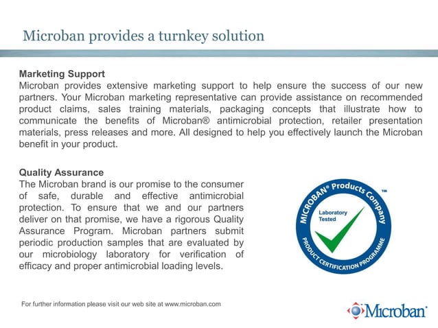 Microban antimicrobial protection | PPT