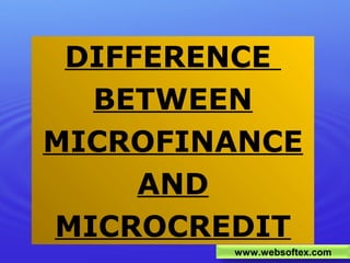 Micro banking, simple enterprise, make profit with microfinance | PPT