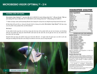 Microbebio organic probiotic products - Vietnamese - 02012021 | PPT