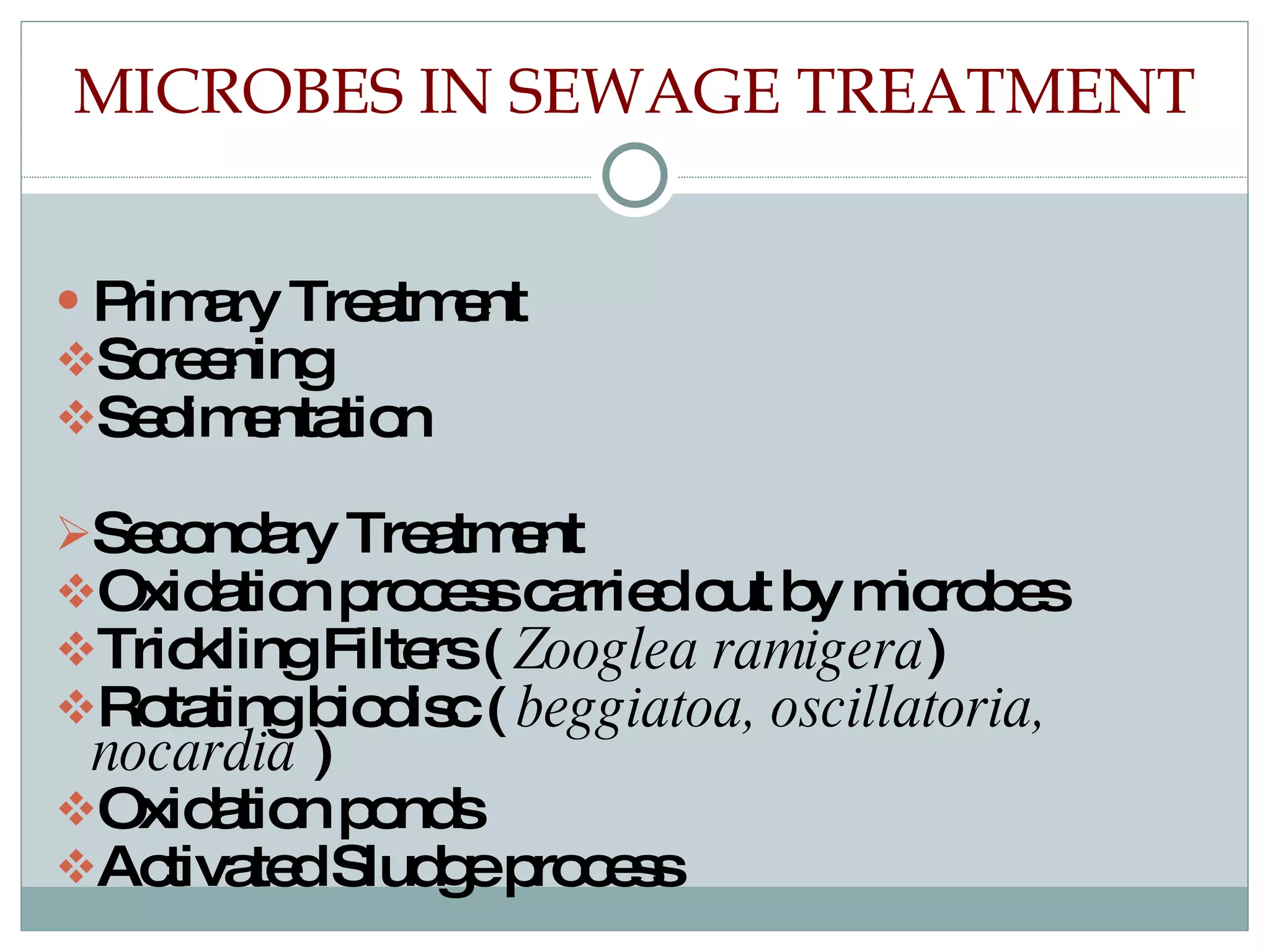 Microbes in human welfare | PPT