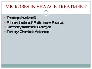 Microbes in human welfare | PPT