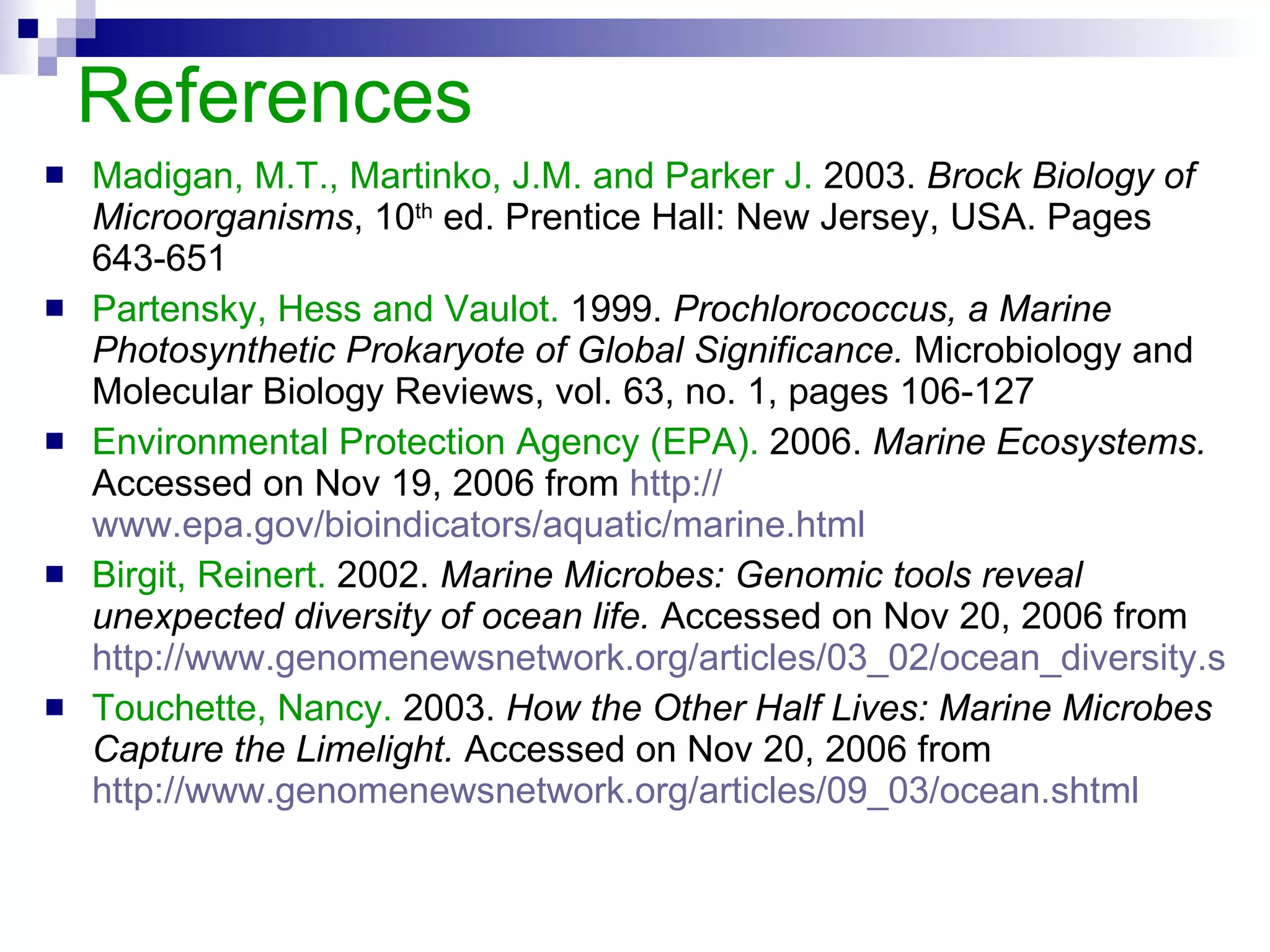 Microbes In Aquatic Marine Ecosystem | PPT